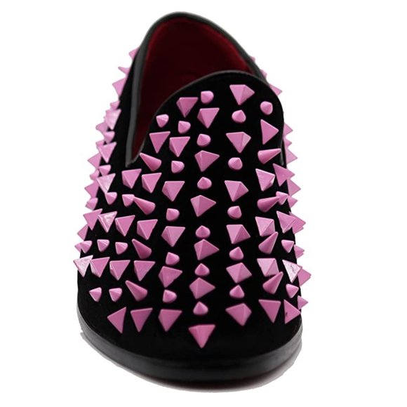 Albert | Shoes | Mens Vintage Spike Dress Loafers Slip On Fashion Shoes ...